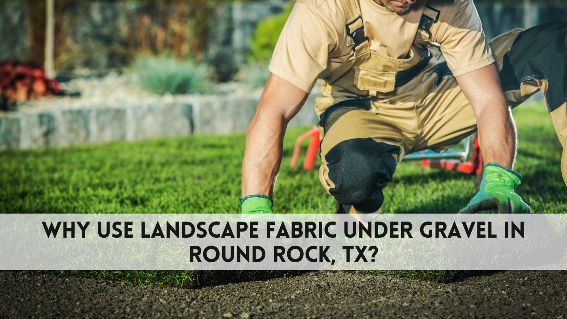 How to lay landscape fabric under gravel?