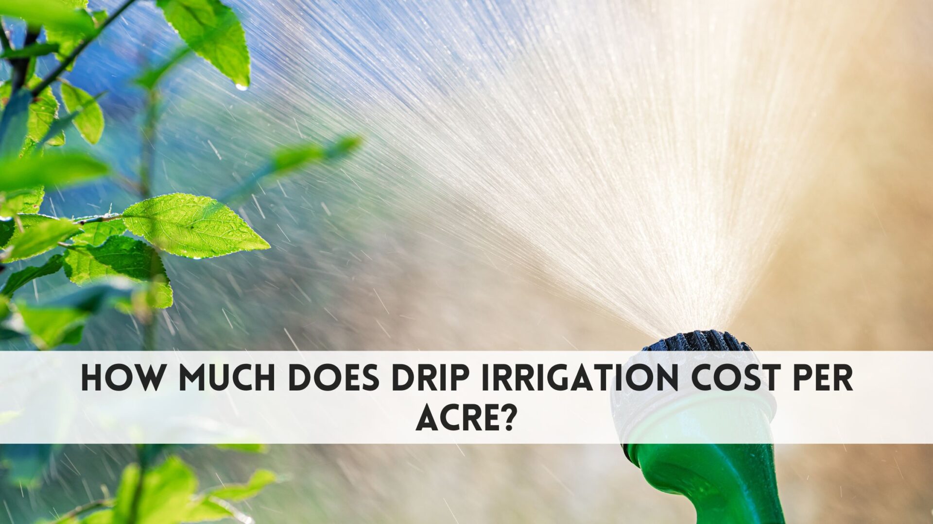 How much does drip irrigation cost per acre?